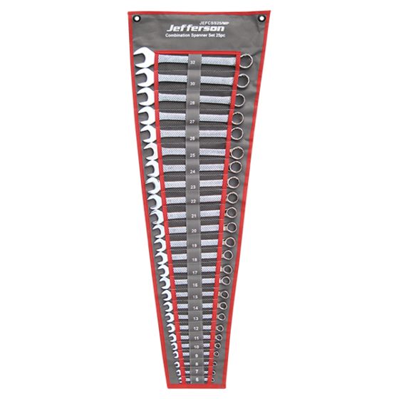 Jefferson 25 pc Combination Spanner Set - Cherrys Country Hardware